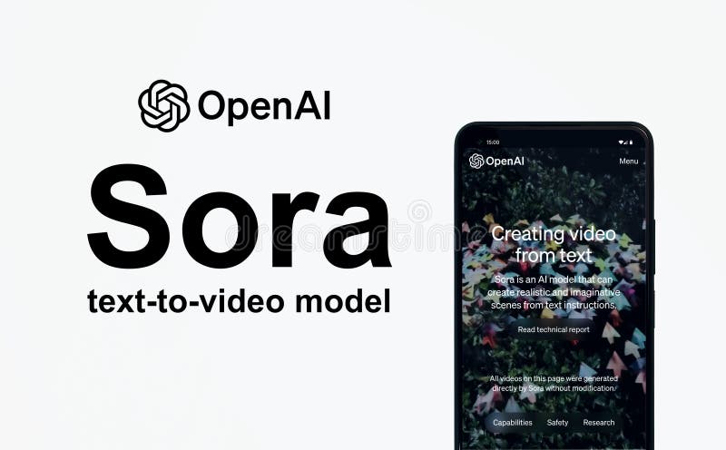 Sora OpenAI Video Model Artificial Intelligence Generative Text To ... Sora OpenAI Video Model Artificial Intelligence Generative Text To ...