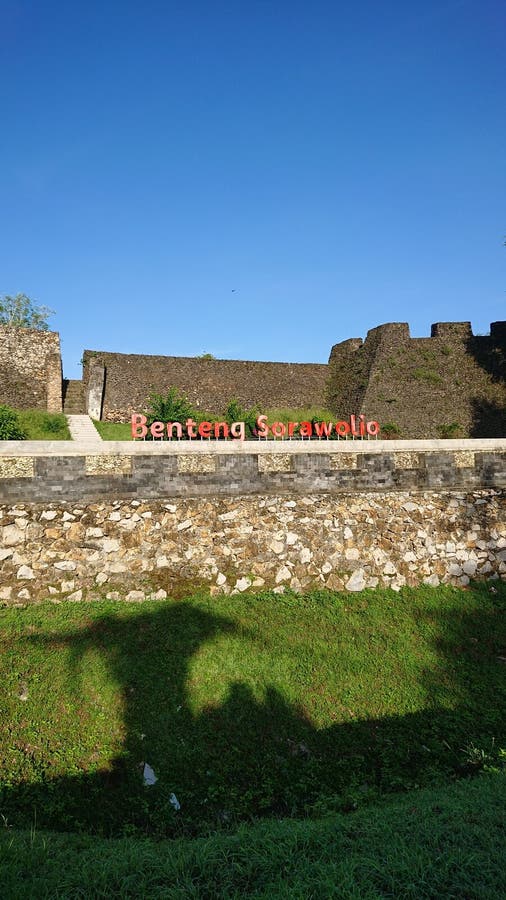 Sorawolio Castle in Baubau City Stock Image - Image of fort, city ...