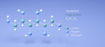Sorbitol, Molecular Structures, Sugar Alcohol, 3d Model, Structural ...