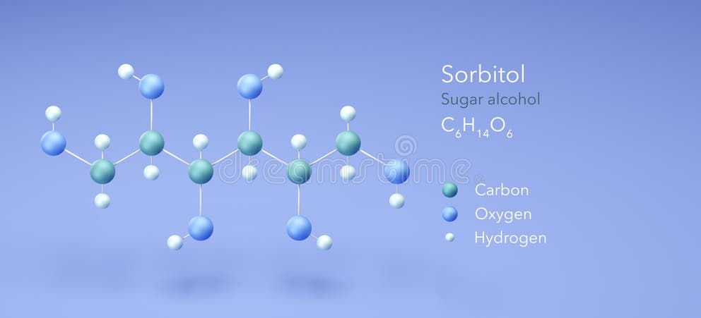 Sorbitol, Molecular Structures, Sugar Alcohol, 3d Model, Structural ...