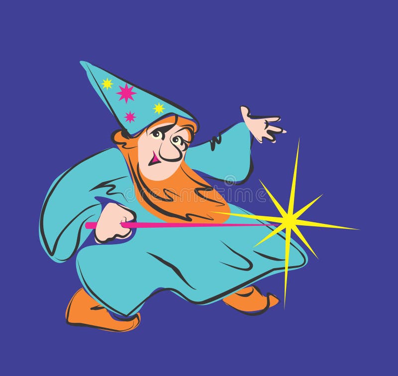 Wizard Mouse Cartoon Illustration Stock Vector - Illustration of ...