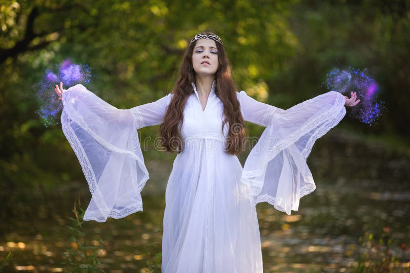 Sorcerer practicing magic stock photo. Image of mystery - 102270596