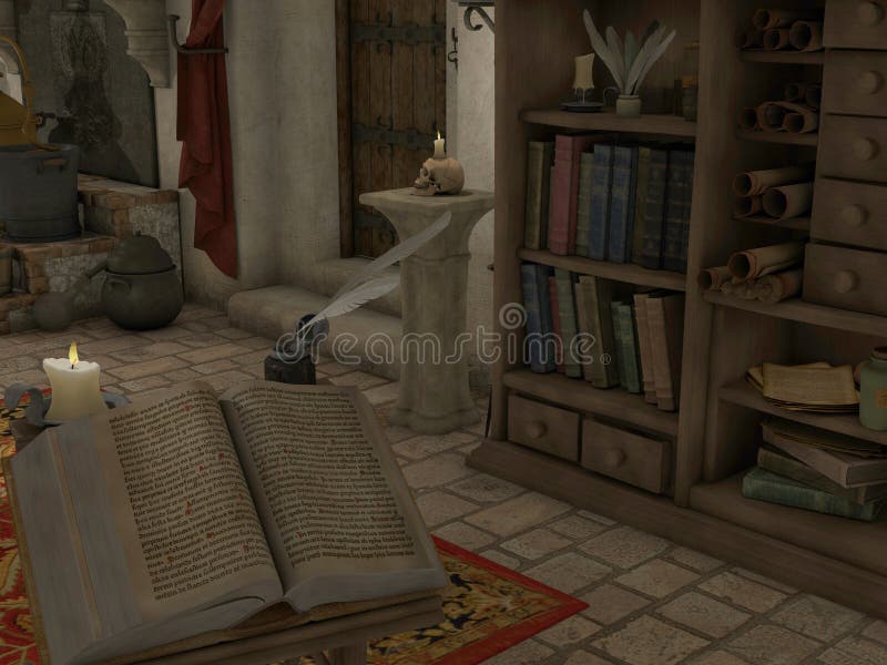 Sorcery Room stock illustration. Illustration of taboo - 41450600