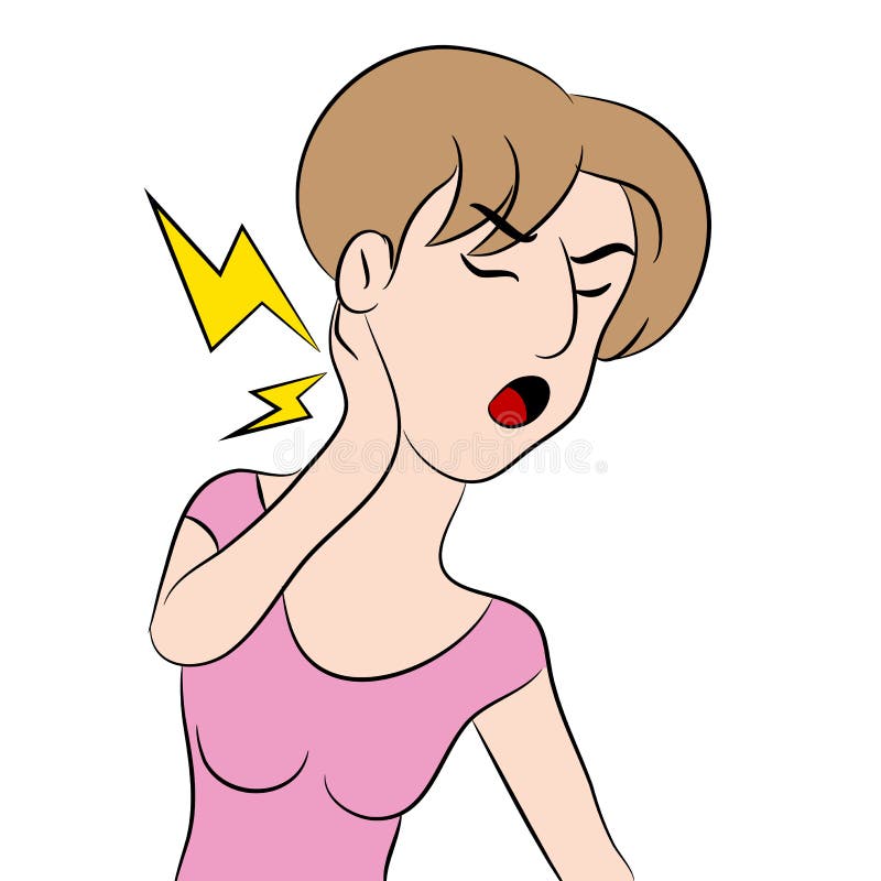 Neck Injury Cartoon Tip To Help Relieve Jaw, Neck, And Head Pain