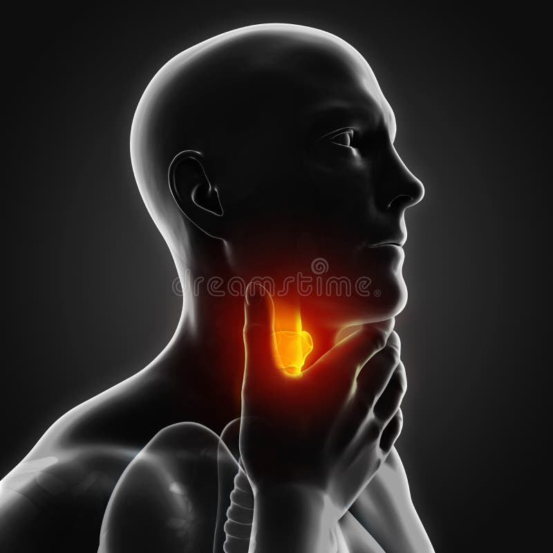 Sore Throat Illustration stock illustration. Illustration of neck ...