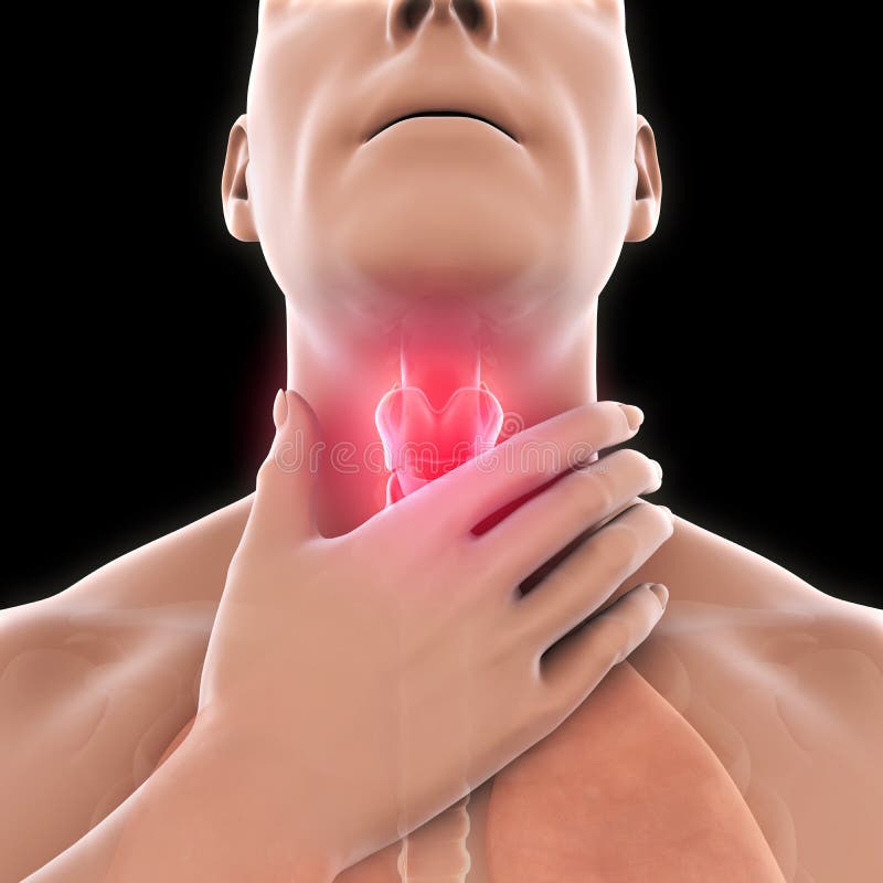 Sore Throat Illustration stock illustration. Illustration of esophagus ...