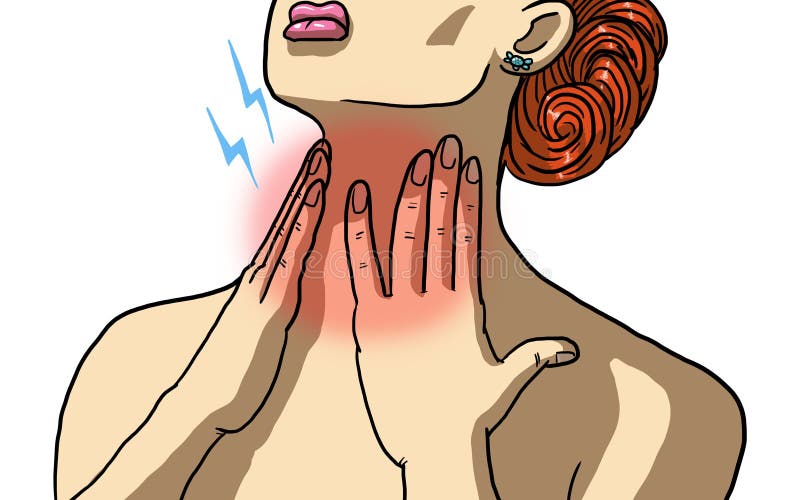 Female throat anatomy stock illustration. Illustration of digestive ...