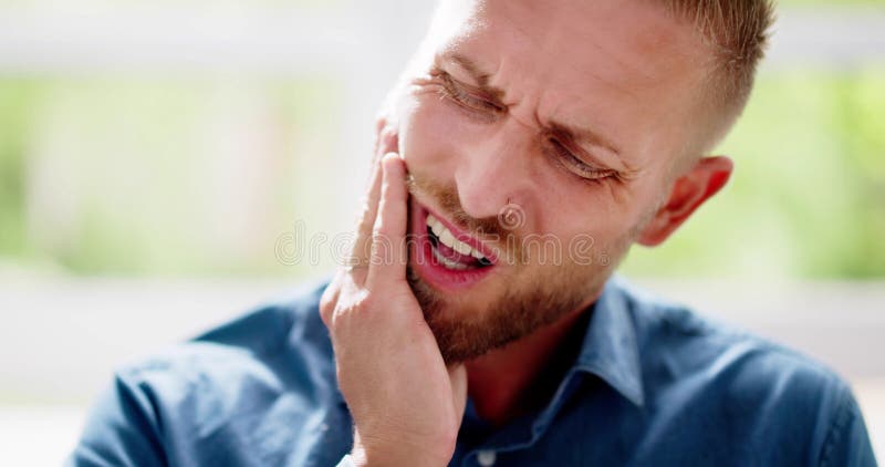 Sore Tooth Decay. Man Mouth Stock Image - Image of holding, treatment ...