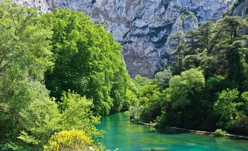The Sorgue River stock photo. Image of cliff, france - 26868936