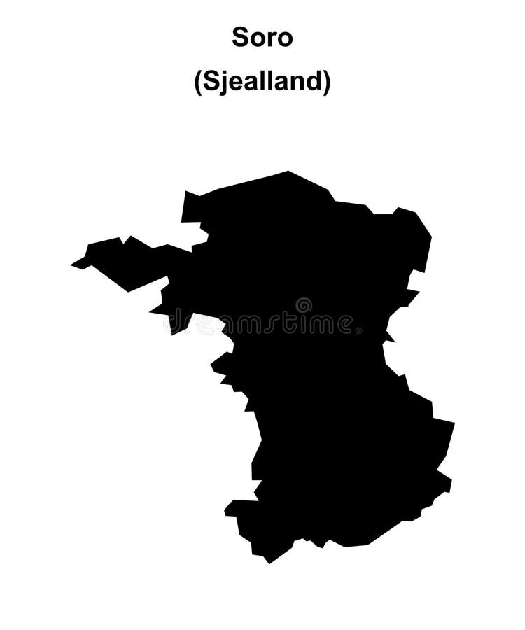 Soro outline map stock vector. Illustration of atlas - 371640788