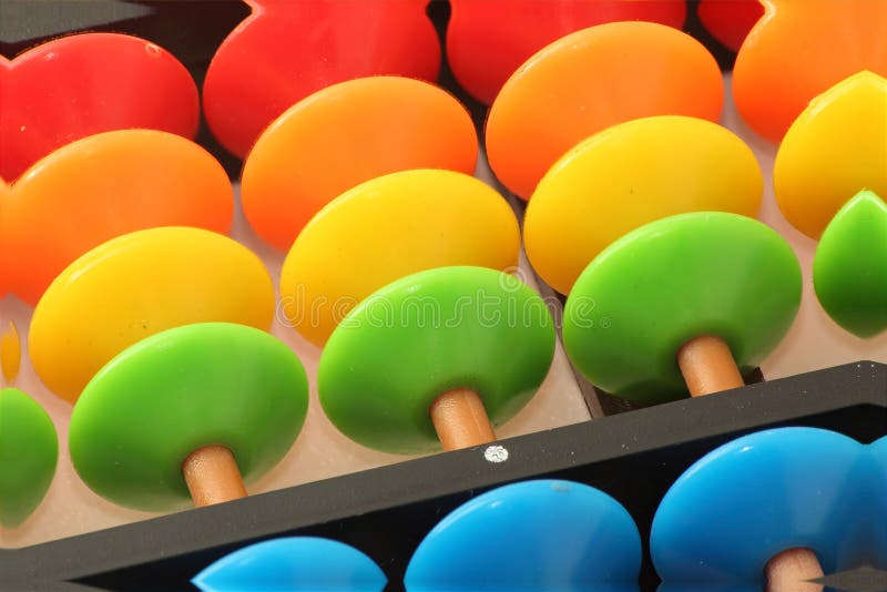 Soroban close up stock image. Image of count, color, blue - 33092055