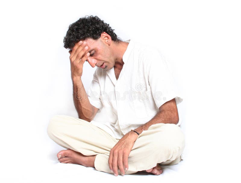 Sorrow stock photo. Image of white, pensive, adult, nose - 4385670