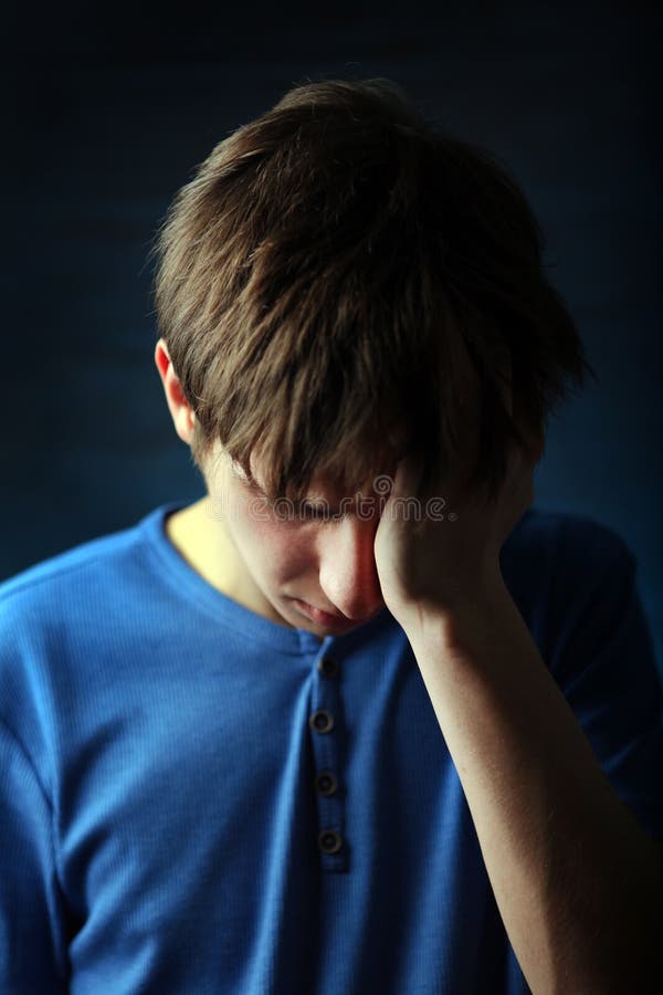 Sorrowful Young Man stock image. Image of solitude, caucasian - 53937367