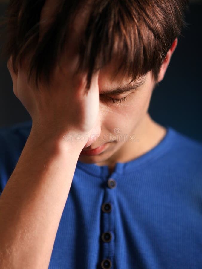 Sorrowful Young Man stock image. Image of loneliness - 54545121