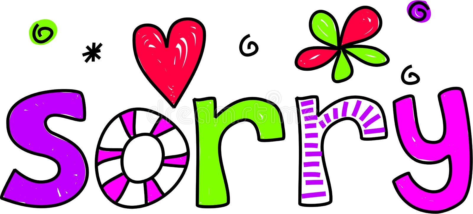 Sorry sign stock illustration. Illustration of emotion - 18772092