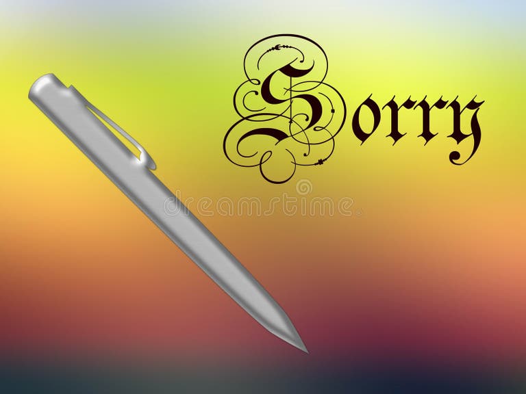 Sorry Written Stock Illustrations – 415 Sorry Written Stock ...