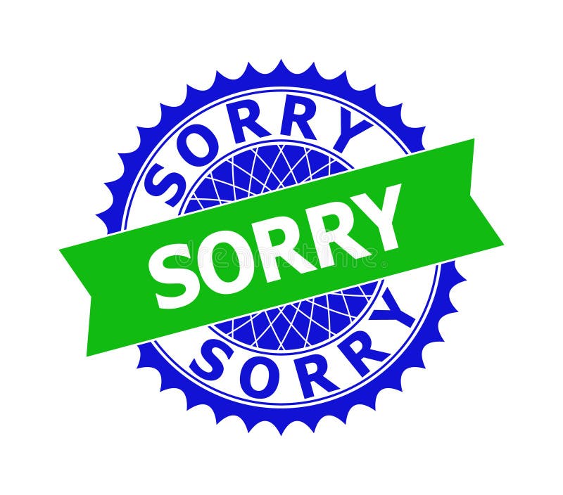 Vector sorry symbol stock vector. Illustration of banner - 54599353