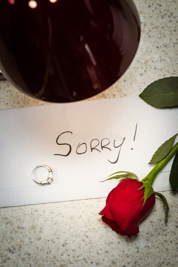 Sorry, broken engagement stock image. Image of divorce - 46204429