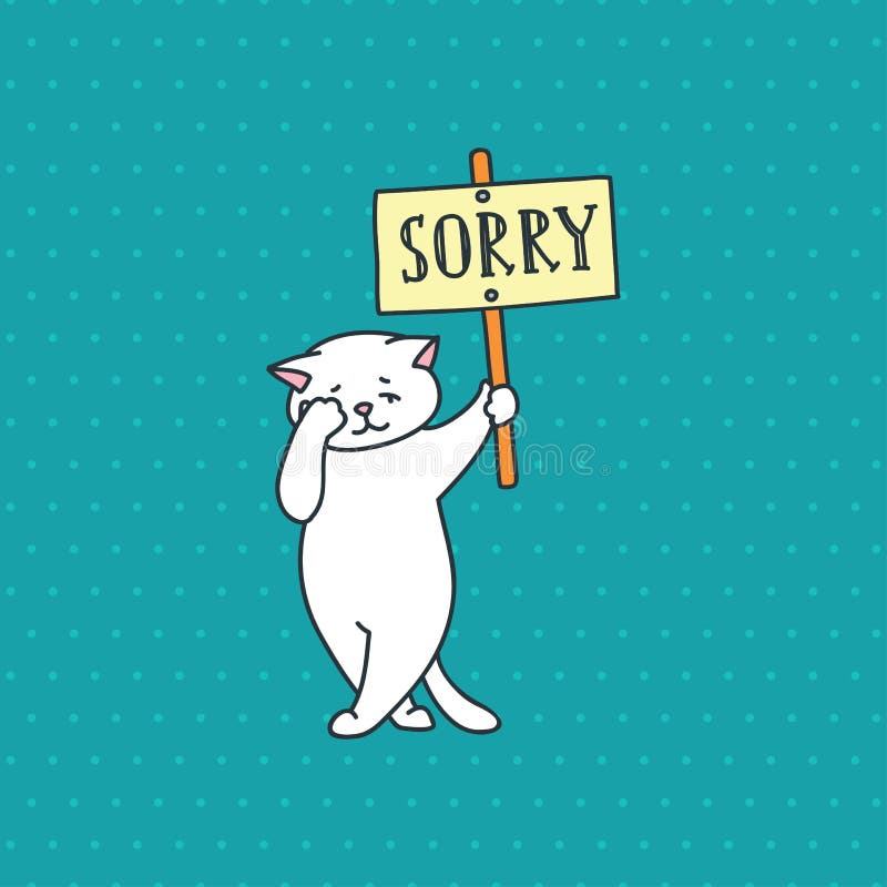 Sorry Cat Stock Illustrations – 478 Sorry Cat Stock Illustrations ...