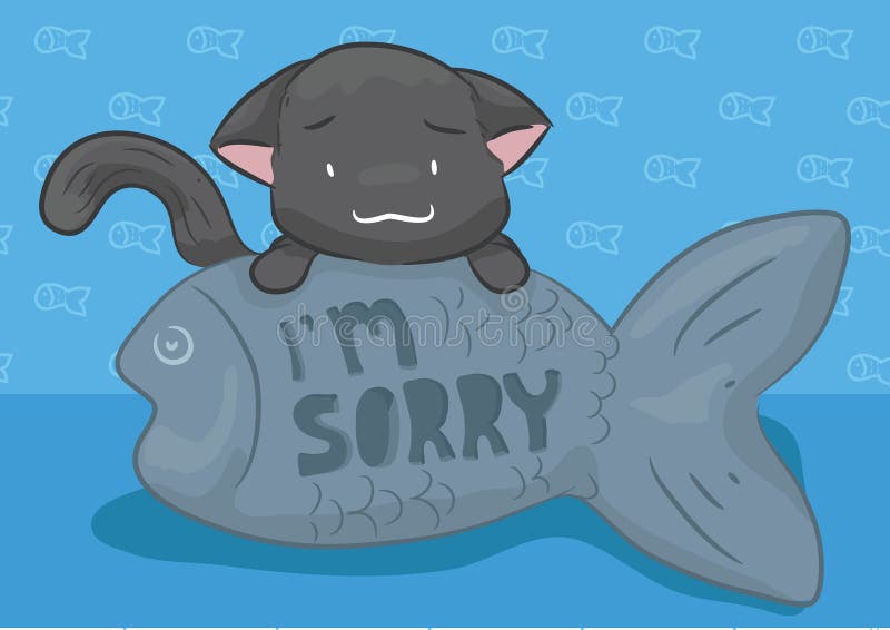 Sorry Cat Fish Stock Illustrations – 7 Sorry Cat Fish Stock ...