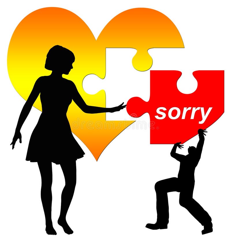 Sorry Concept stock illustration. Illustration of sorry - 43876682
