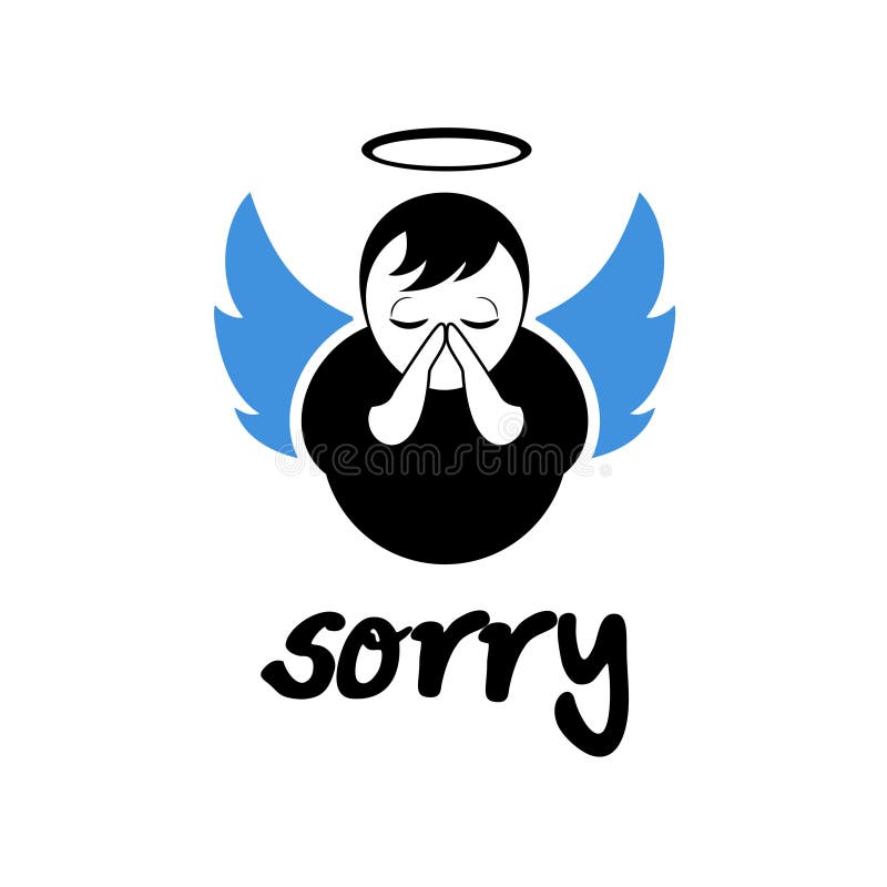 Sorry flat icon stock vector. Illustration of symbol - 146528745