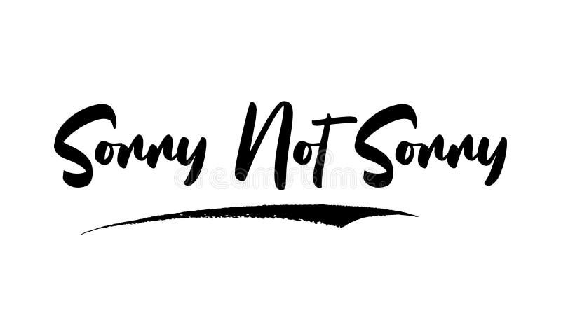 Sorry Not Sorry Bold Typography Lettering Text Vector Design Quote ...
