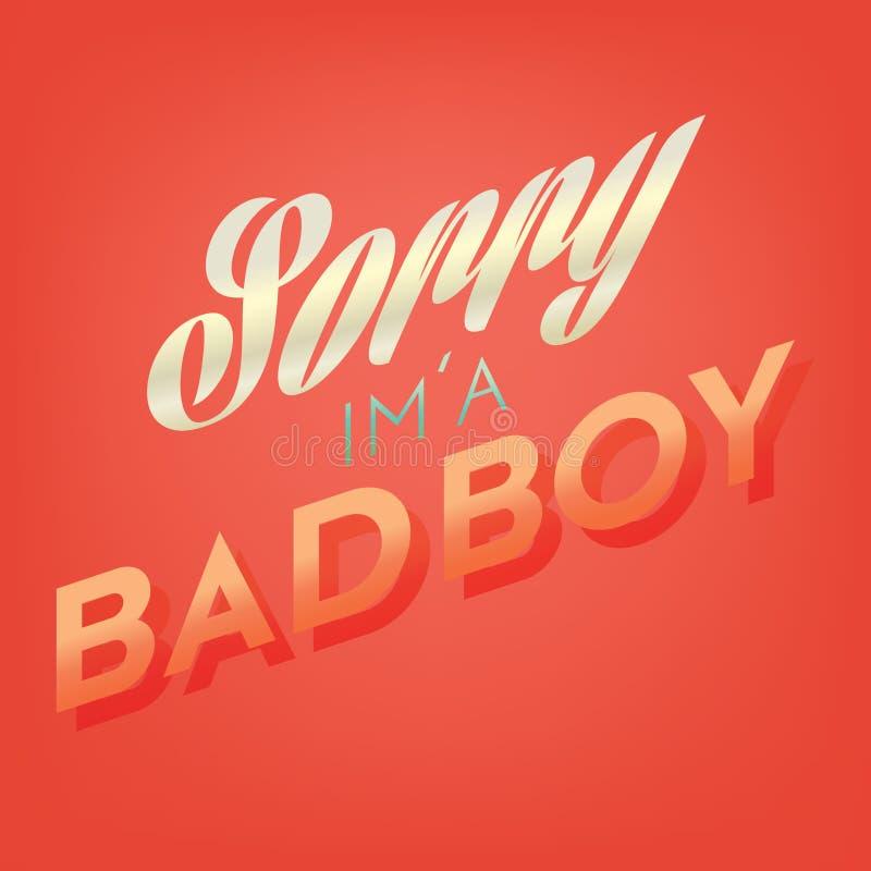 Sorry Quote. Vector Illustration Decorative Design Stock Vector ...