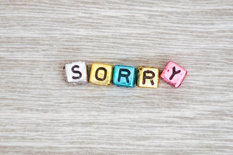 Sorry sign stock photo. Image of design, colorful, conversation - 80613164