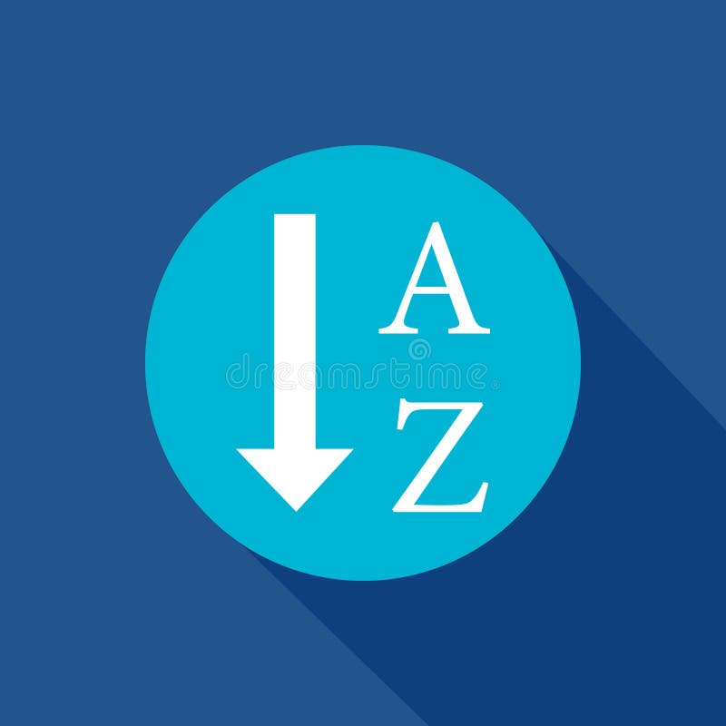 Sort by Alphabetic Vector Icon Symbol Stock Vector - Illustration of ...