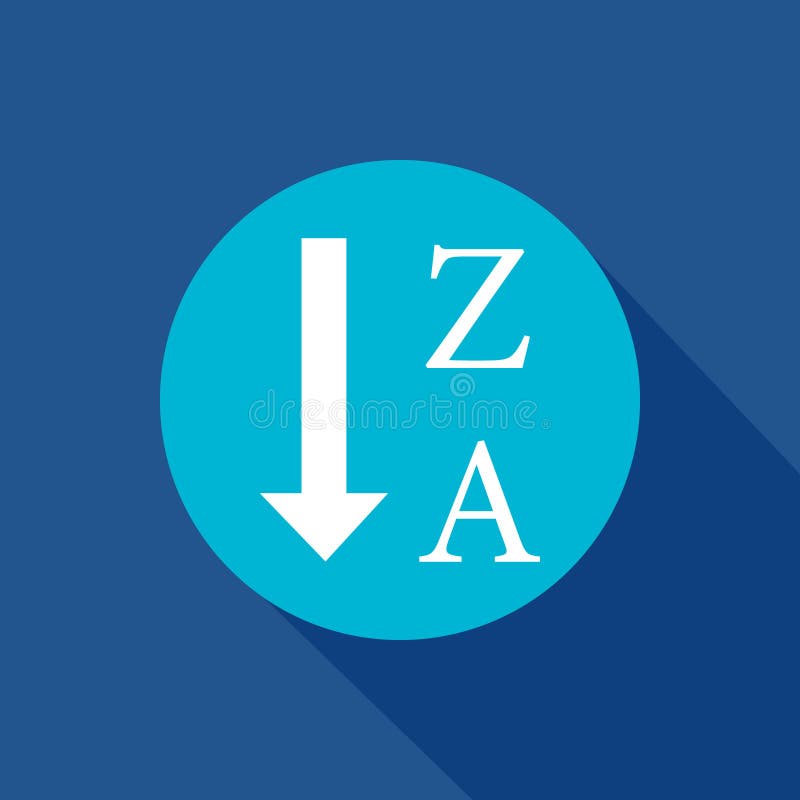 Sort by Alphabetic Vector Icon Symbol Stock Vector - Illustration of ...