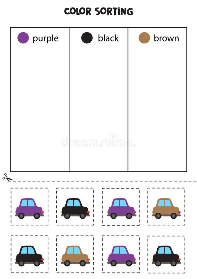 Colors Learning Cards for Kids. Colorful Set of Flashcards Stock Vector ...