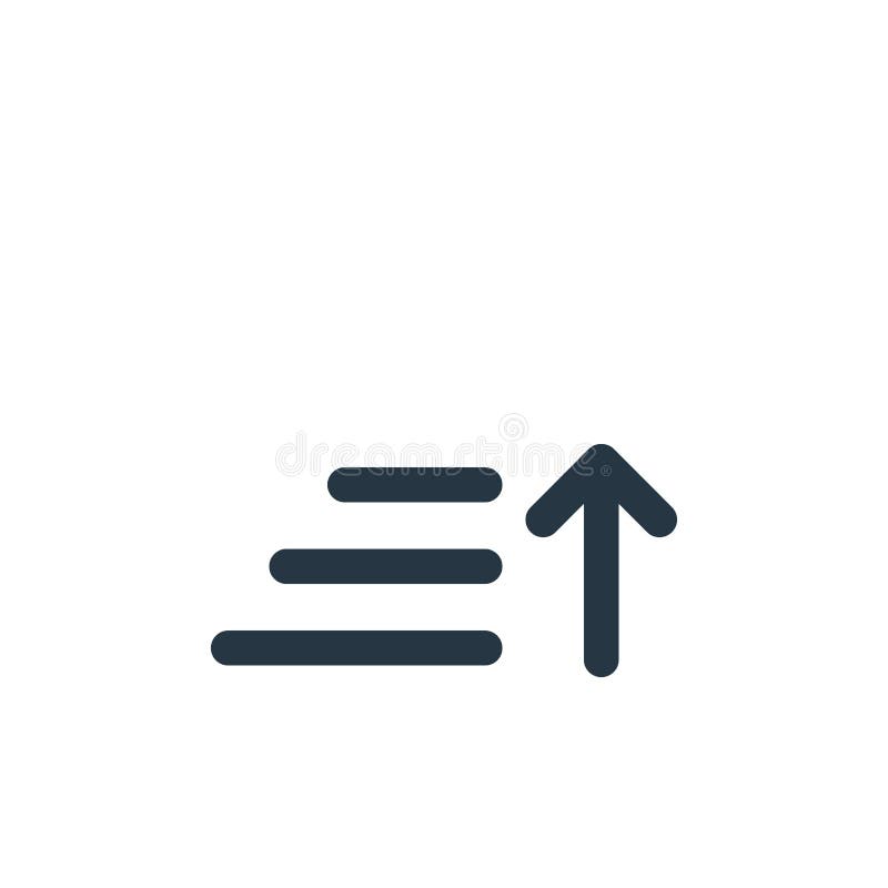 Sorting Order Icon Vector from Essentials Ui Concept. Thin Line ...