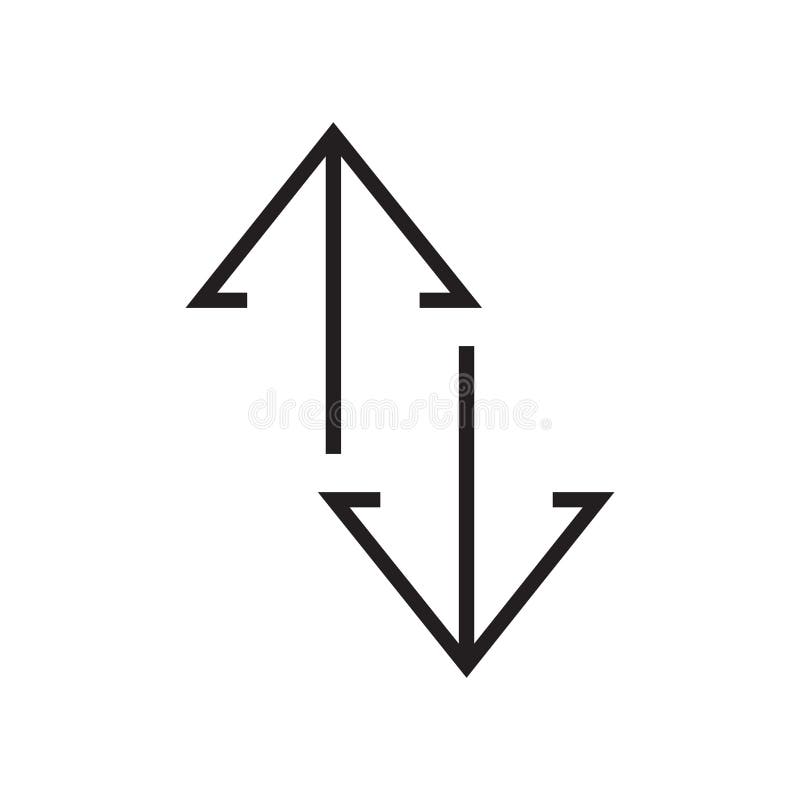 Sort Icon Vector Sign and Symbol Isolated on White Background, S Stock ...