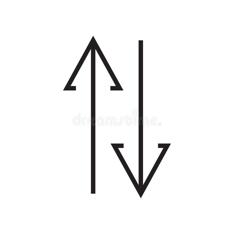 Sort Icon Vector Sign and Symbol Isolated on White Background, S Stock ...