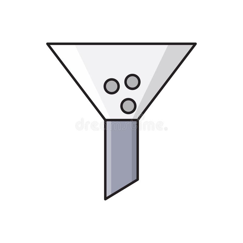 Sort Vector Flat Color Icon Stock Vector - Illustration of shape ...