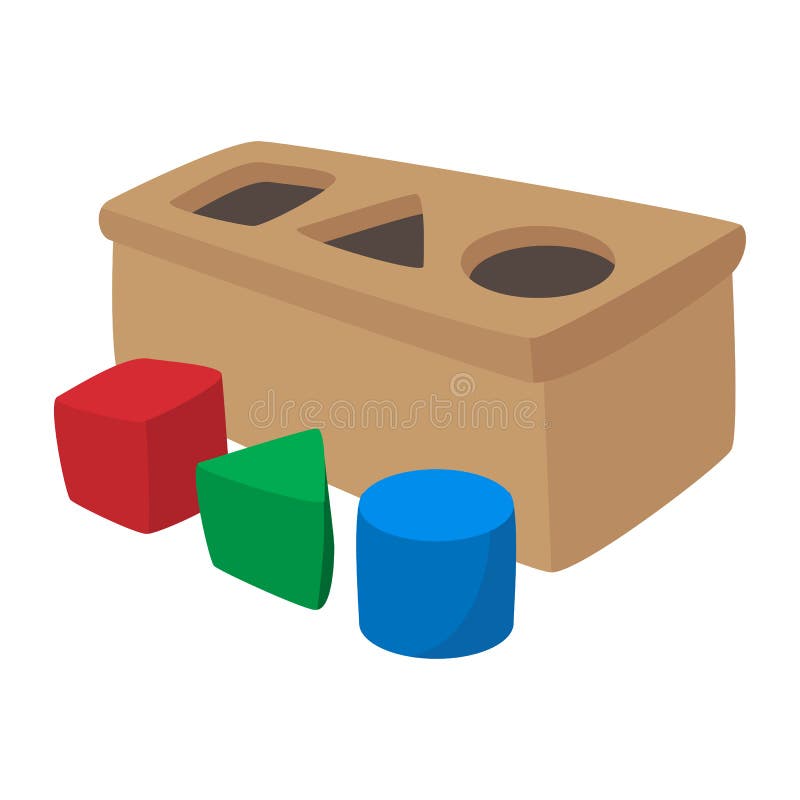 Sorter toy cartoon icon stock vector. Illustration of design - 79786253