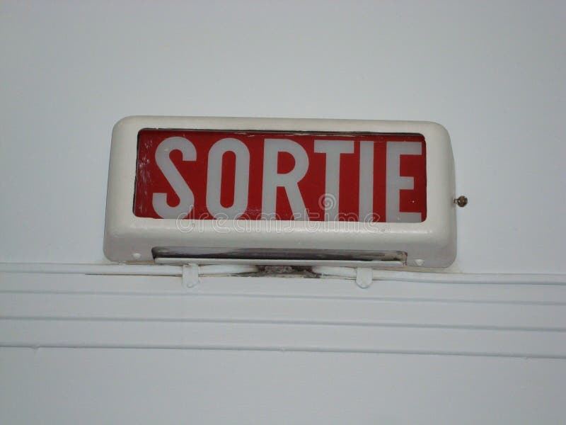 Sortie stock photo. Image of door, french, exit, hostel - 48571068