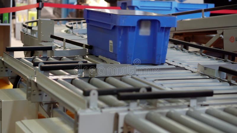 Sorting Boxes in Warehouse Equipment Stock Footage - Video of transport ...