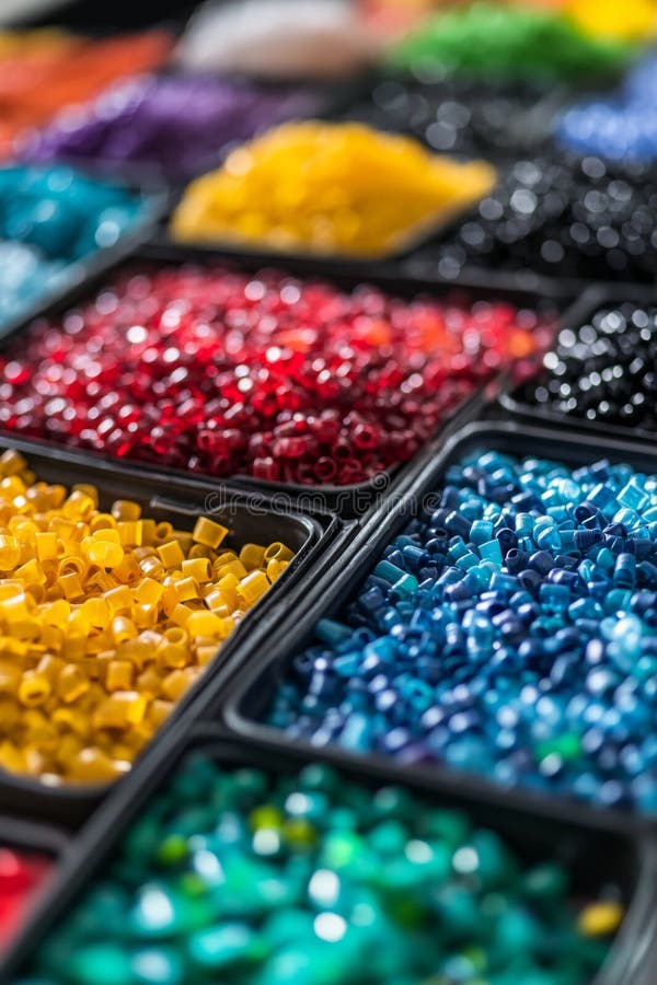 Sorting Different Types of Plastic Stock Illustration - Illustration of ...