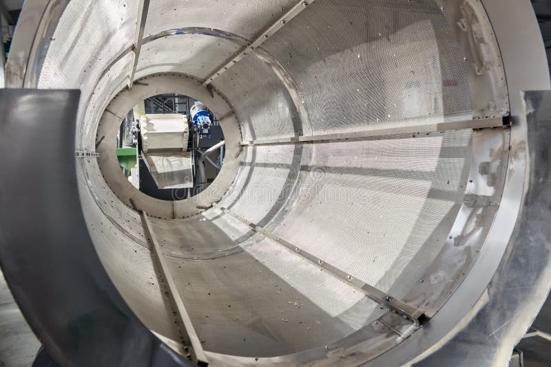 Sorting, Drying and Peeling Centrifuge Machine for Grains Stock Image ...