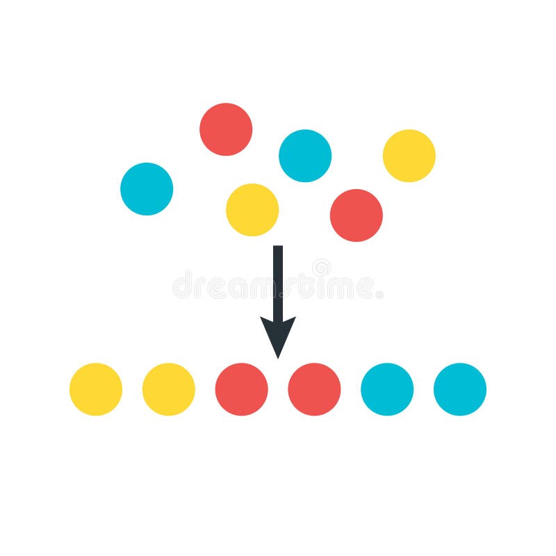 Sorting Elements Illustration Stock Vector - Illustration of business ...