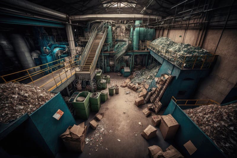 A Sorting Facility, Where Different Types of Materials are Separated ...