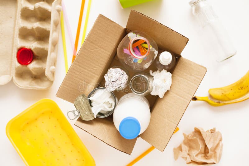 Sorting of Garbage and Environment Concept. Stock Image - Image of ...