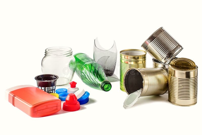 Sorting of Garbage Types. Waste Management Concept Stock Image - Image ...