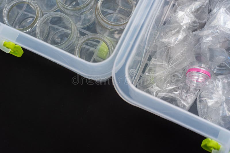 Sorting Glass Containers and Plastic Bottles for Recycling and Reuse ...