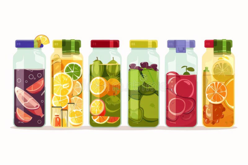 Glass Recycling Process stock illustration. Illustration of workers ...