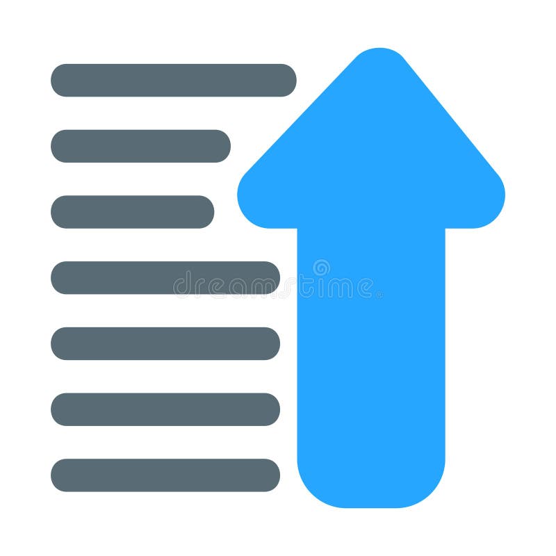 Sorting Icon in Flat Style for Any Projects 1 Stock Vector ...