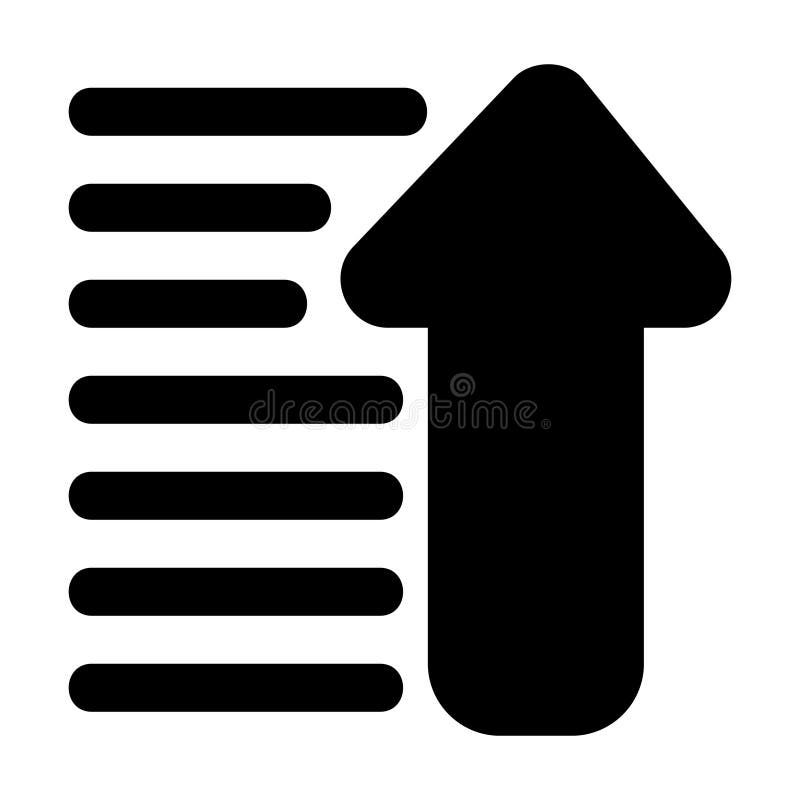 Sorting Icon in Solid Style for Any Projects Stock Vector ...