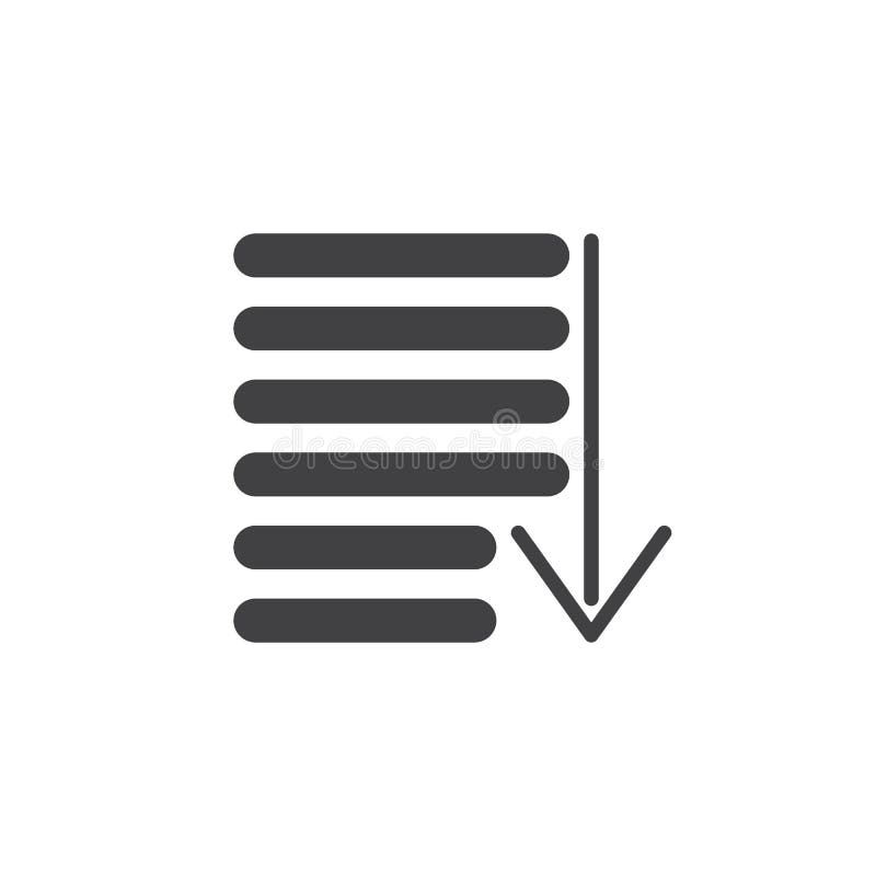 Sorting Order Icon Vector from Essentials Ui Concept. Thin Line ...